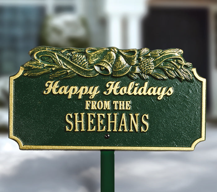 Happy Holidays Sign - Personalized – Charleston Gardens