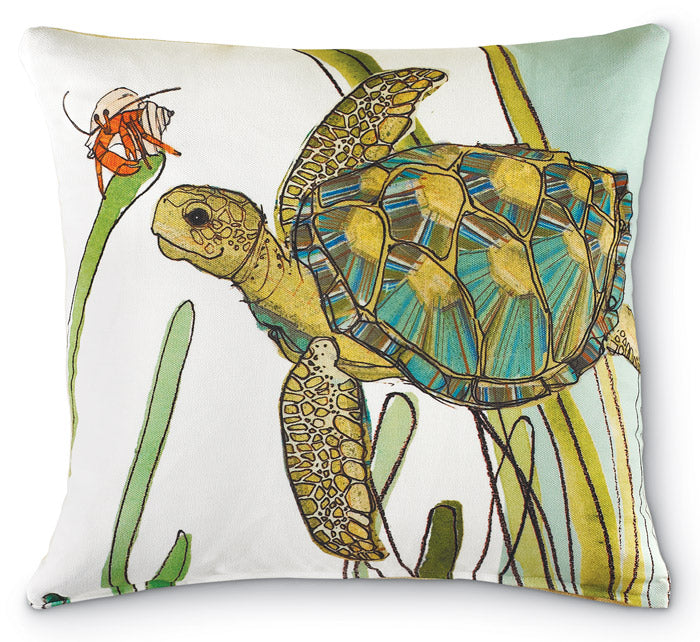 Sea Turtle Pillow – Charleston Gardens