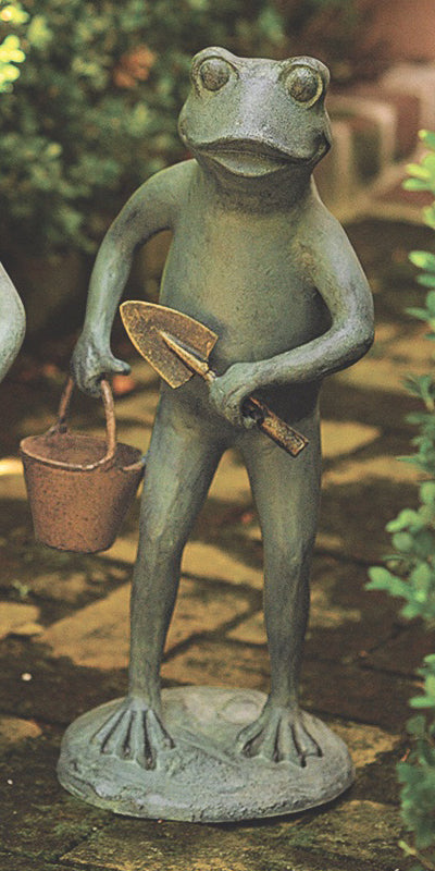 Frog with Trowel and Pail – Charleston Gardens