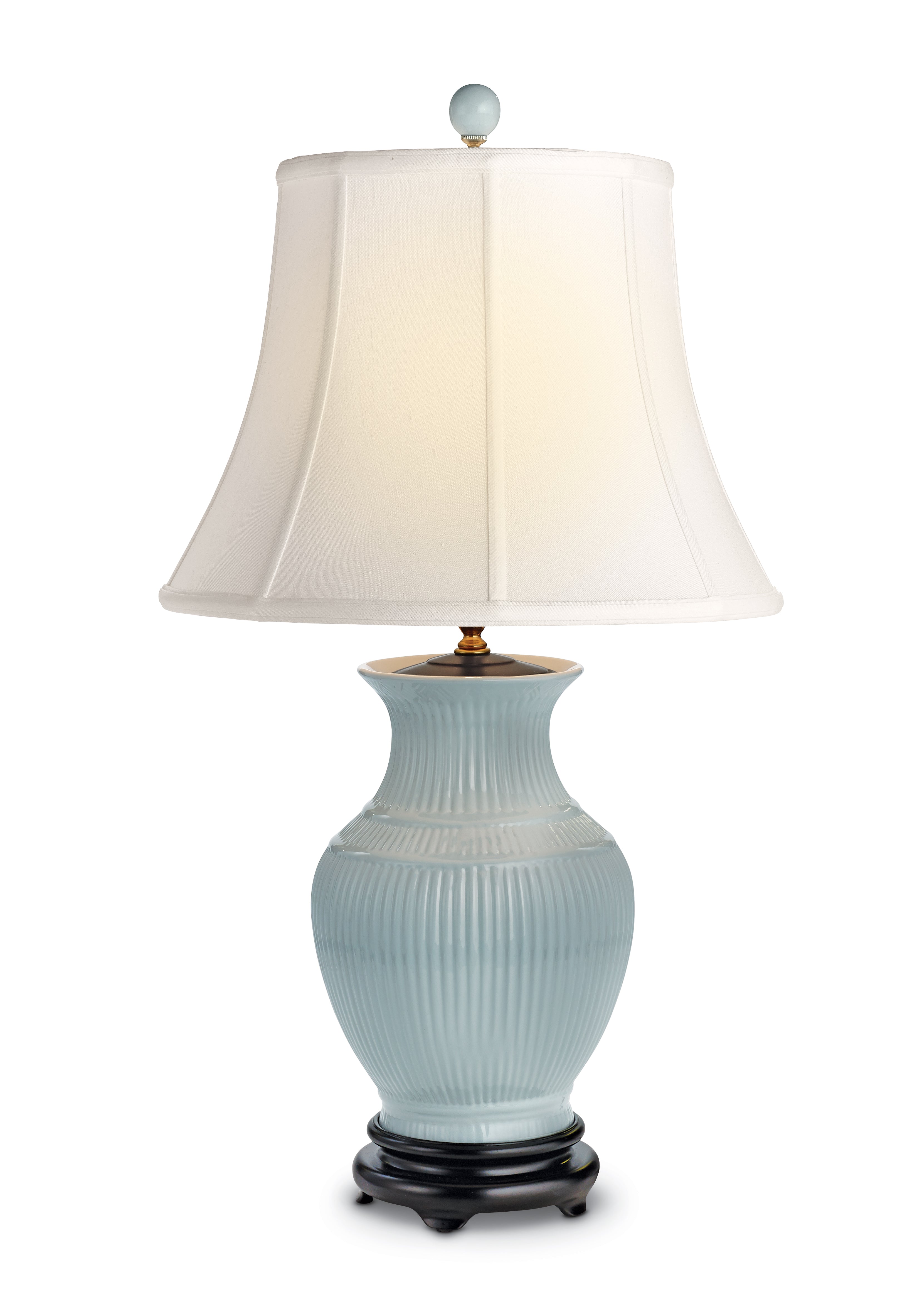 Pale Blue Vase Lamp – Charleston Gardens