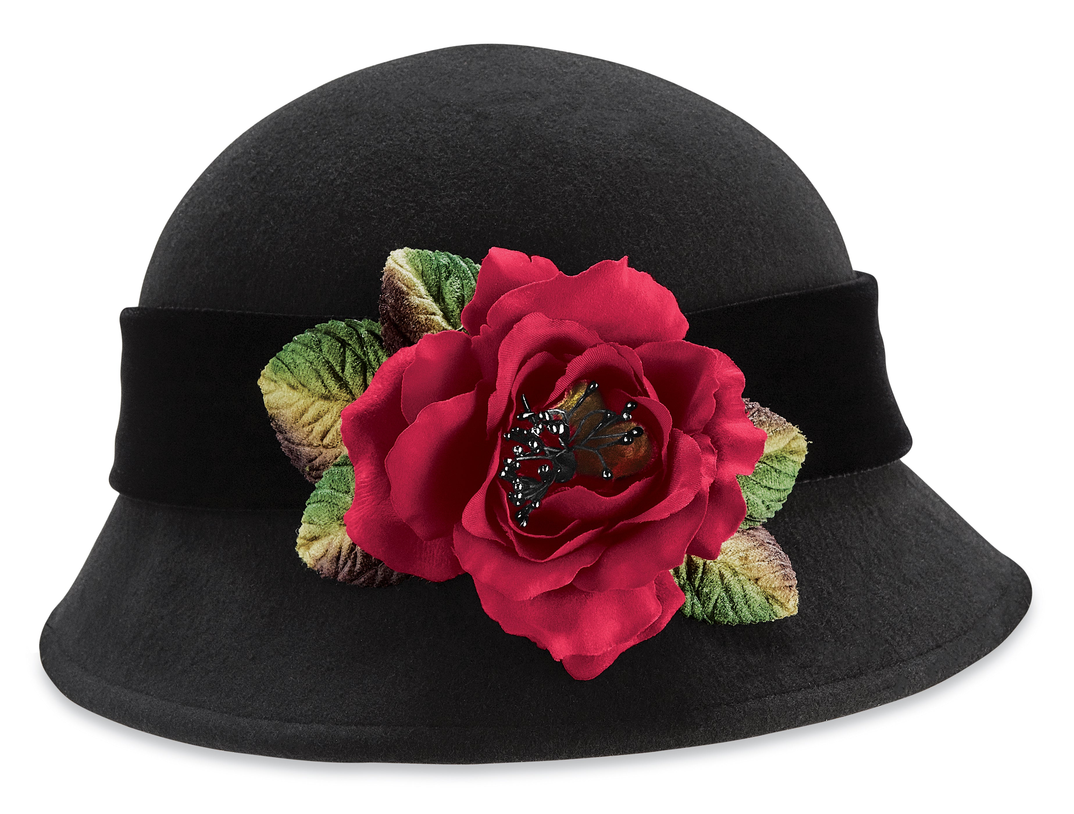 Classic Cloche with Rose – Charleston Gardens