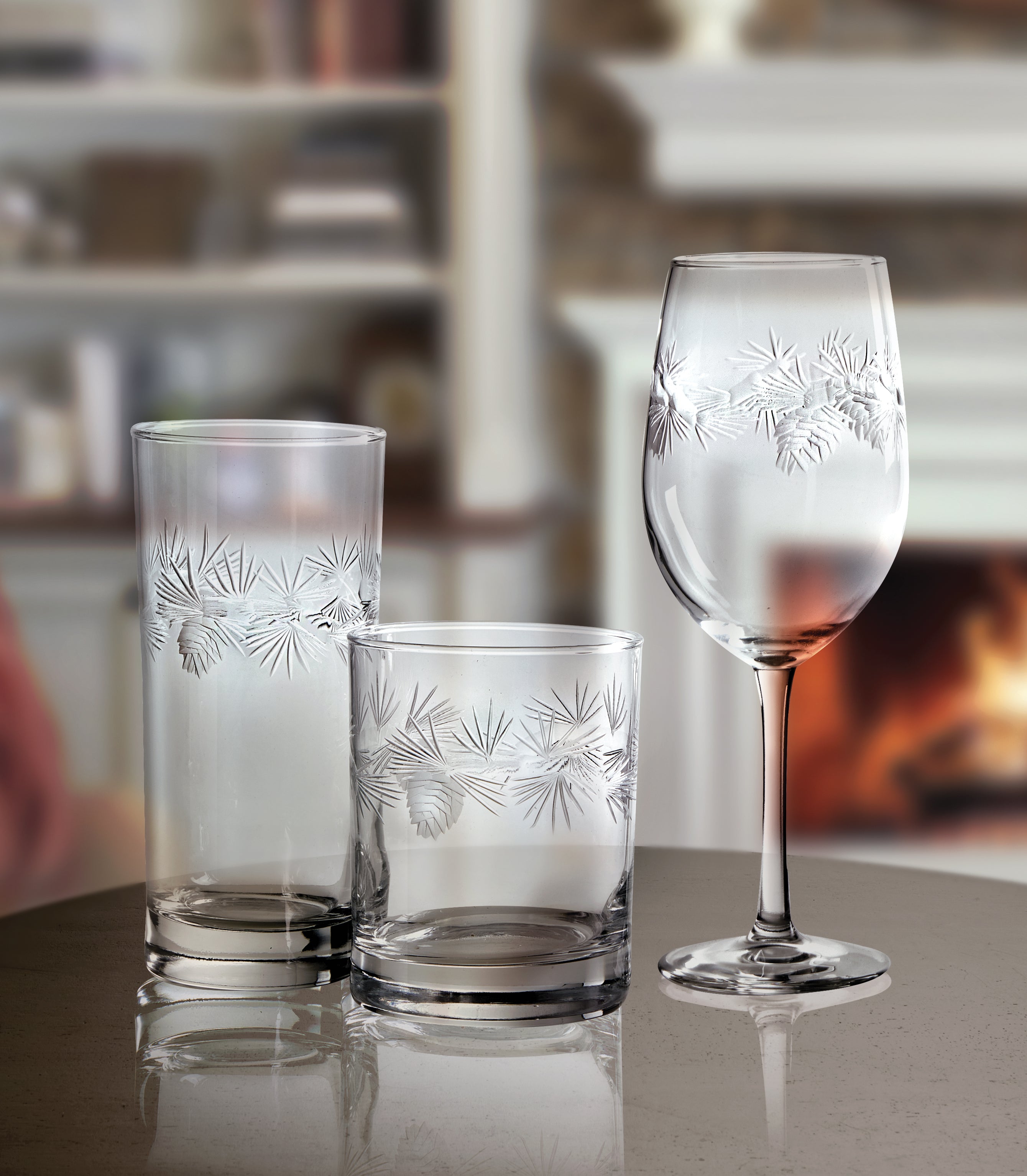 Icy Pine Glasses (Sets of 4) – Charleston Gardens