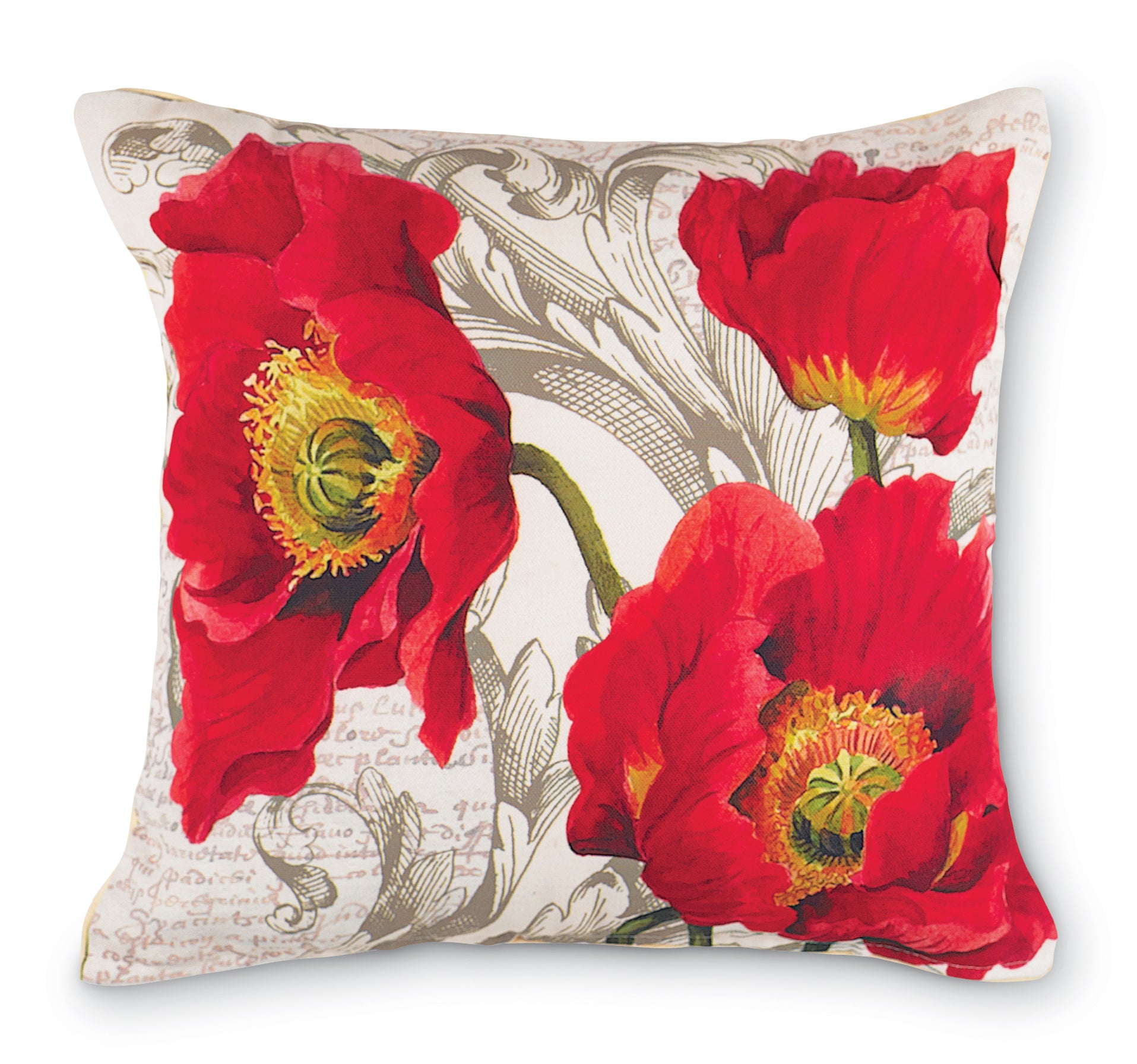 Red Poppy Pillow – Charleston Gardens